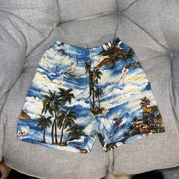 Bottoms | Tropical Blue Swim Shorts | Poshmark